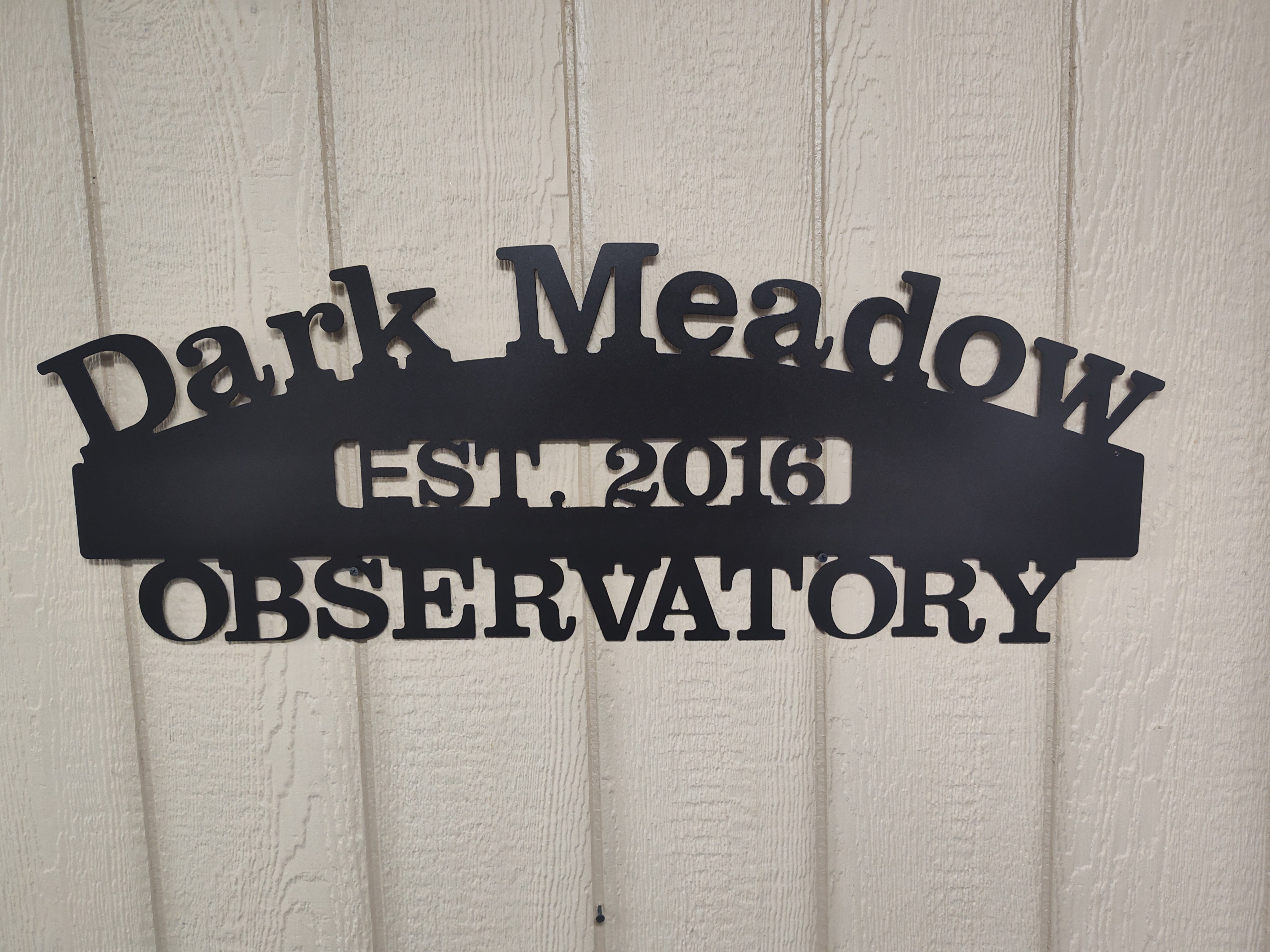 Customized Metal Observatory Sign - 36" wide – FarpointAstro
